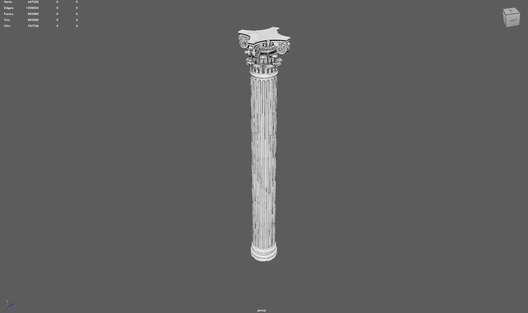 3D Classical Corinthian Column Model - TurboSquid 2391595