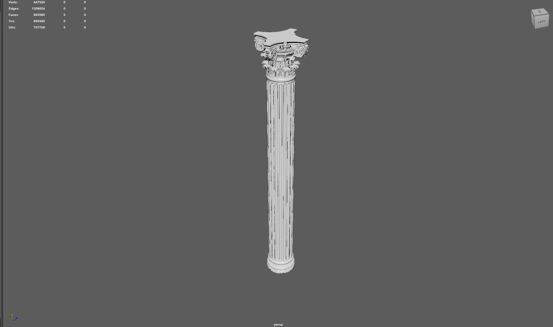 3D Classical Corinthian Column Model - TurboSquid 2391595