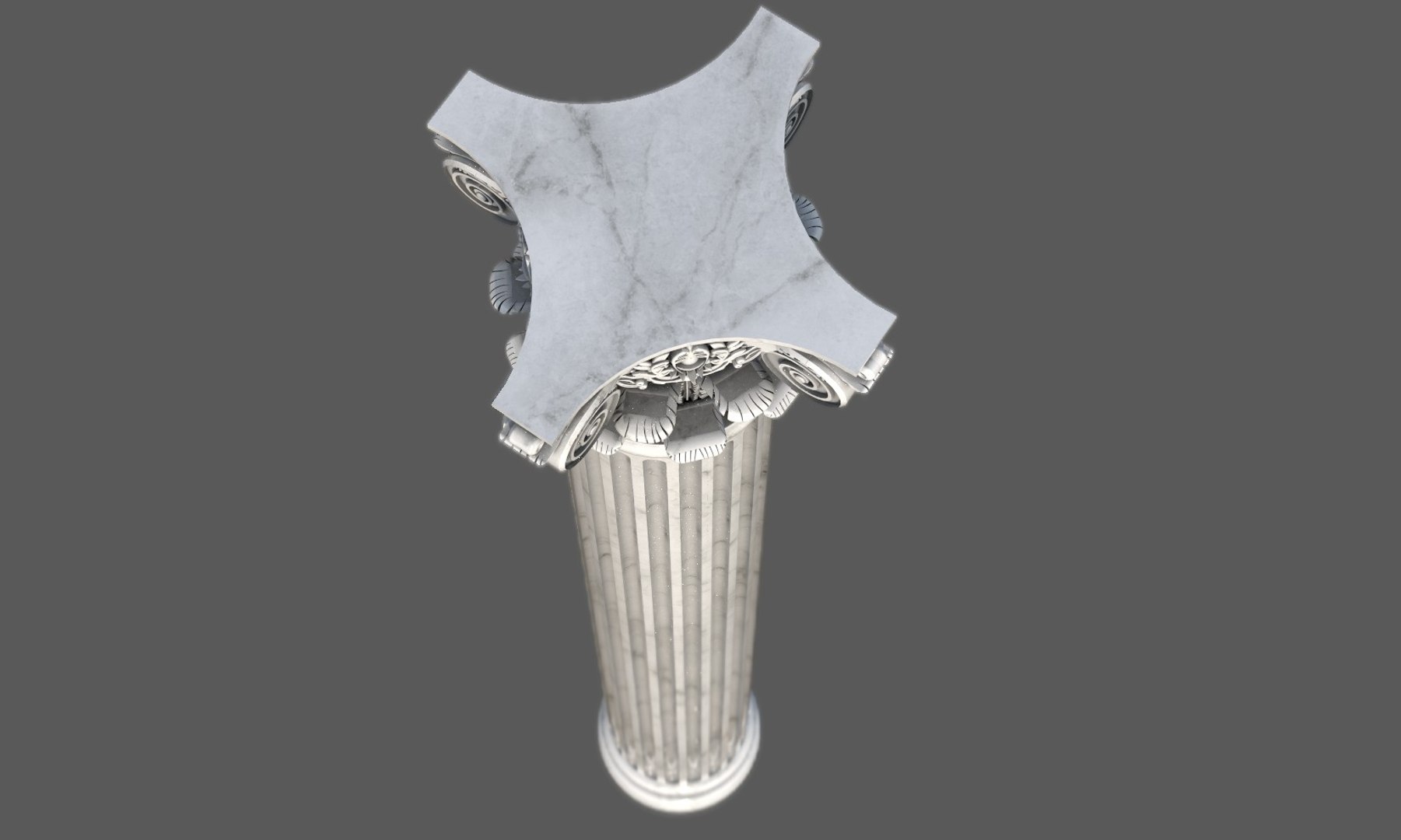 3D Classical Corinthian Column Model - TurboSquid 2391595