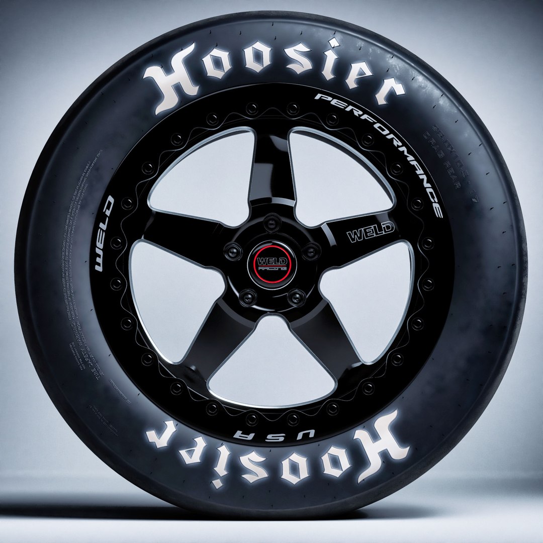 3D Hoosier Tire Weld Wheels Drag Racing Pack - TurboSquid 1880938