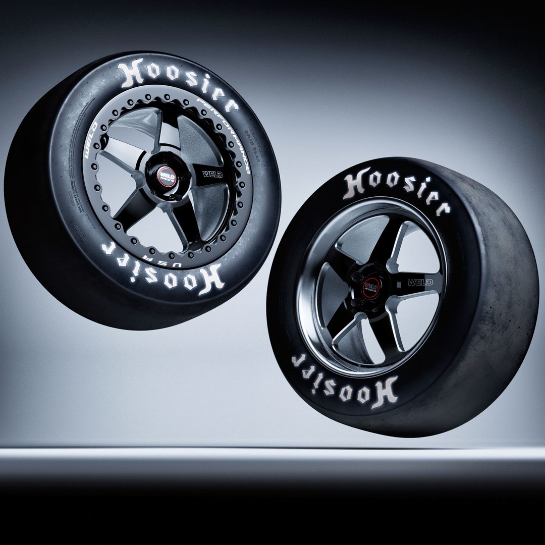 3D Hoosier Tire Weld Wheels Drag Racing Pack - TurboSquid 1880938