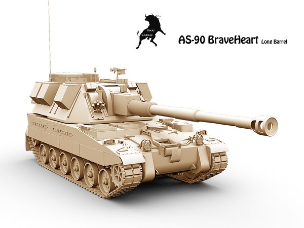 tank artillery 3d model