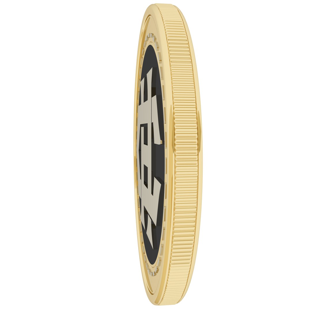 Hypercash Cryptocurrency Gold Coin 3D model - TurboSquid 1856917