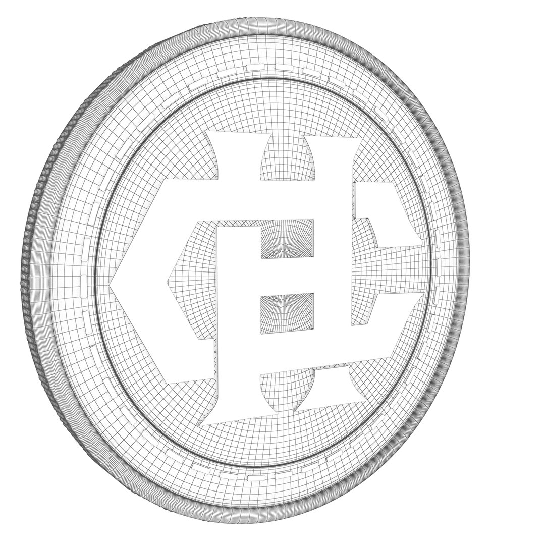 Hypercash Cryptocurrency Gold Coin 3D model - TurboSquid 1856917