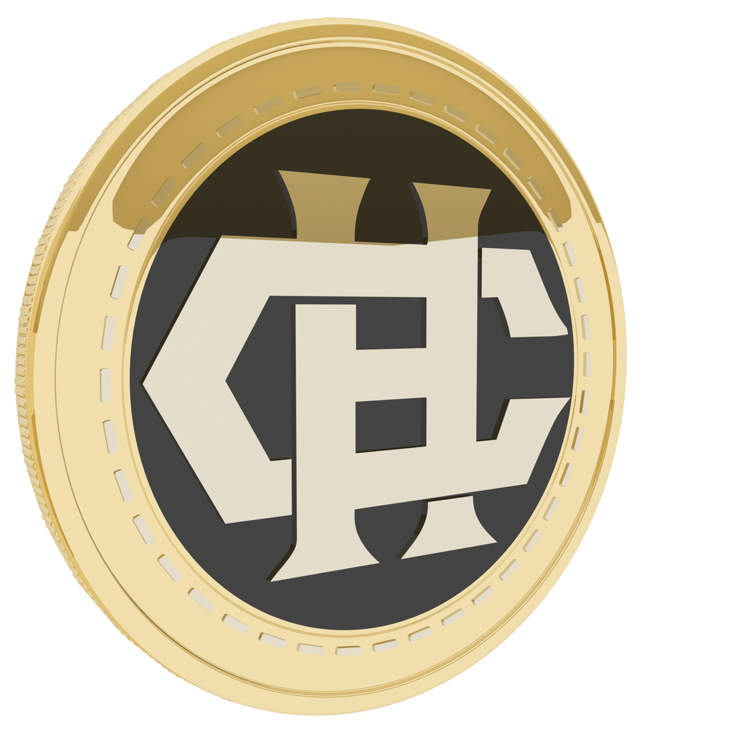 Hypercash Cryptocurrency Gold Coin 3D model - TurboSquid 1856917