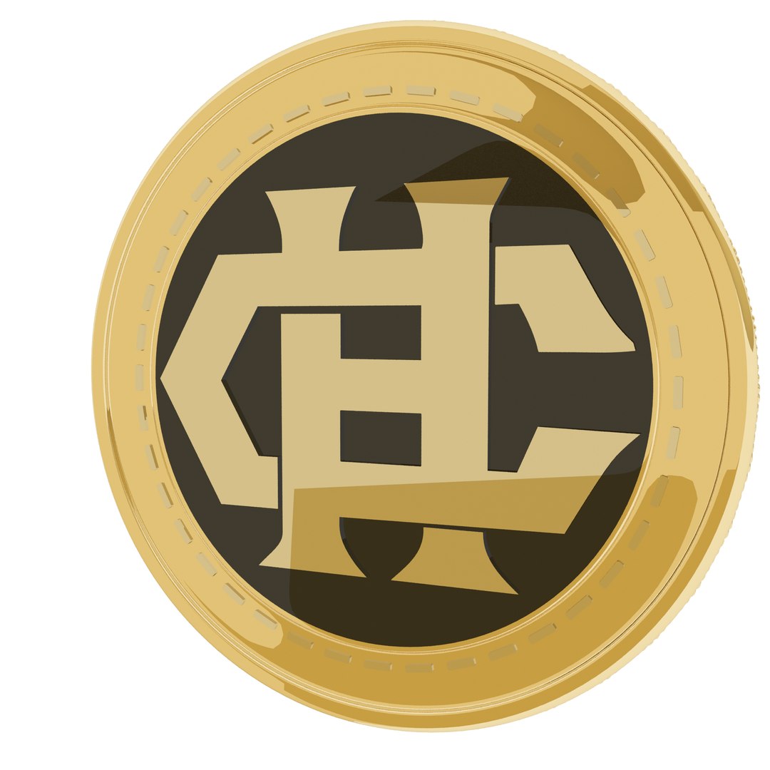 Hypercash Cryptocurrency Gold Coin 3D model - TurboSquid 1856917