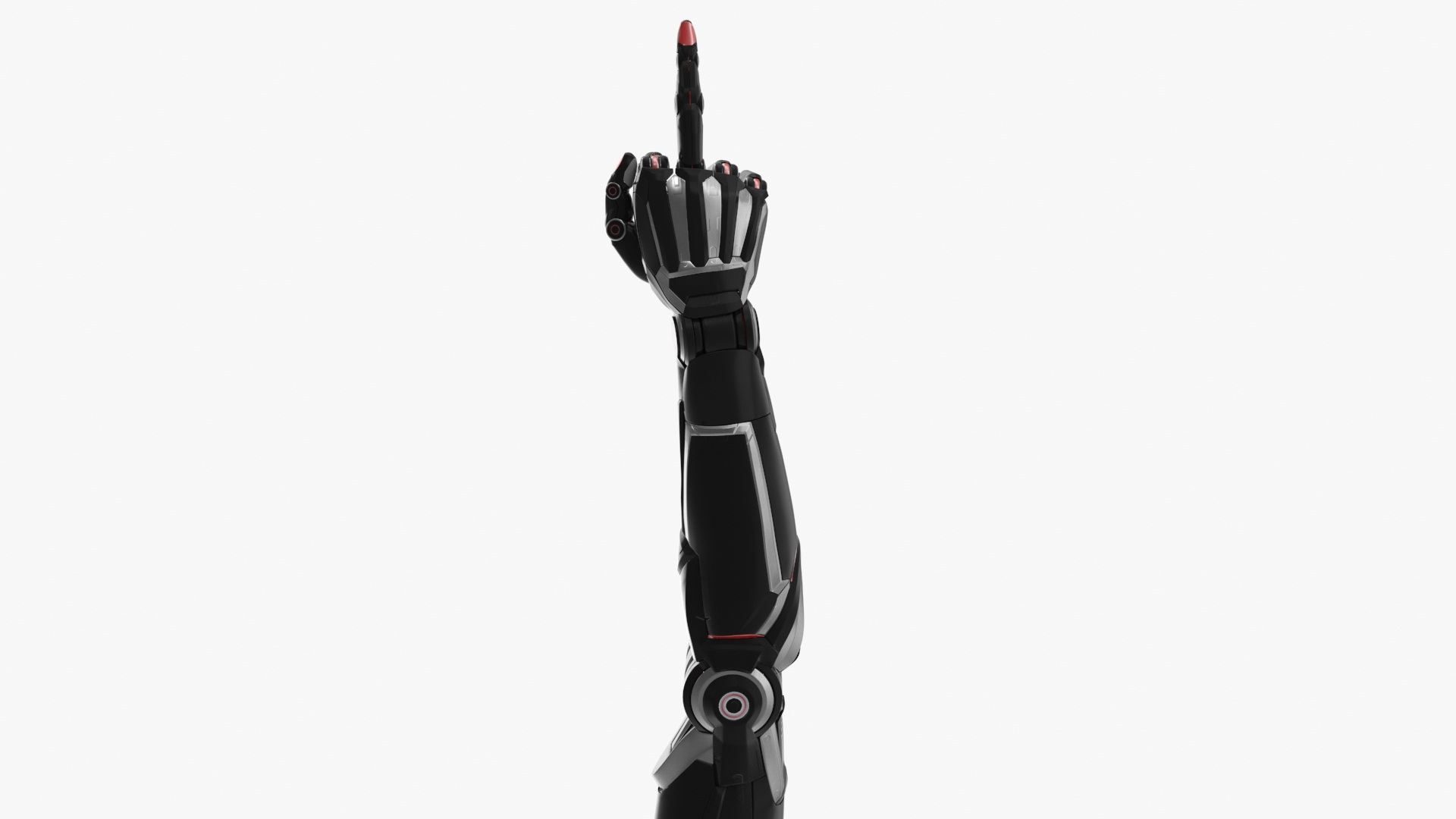 Cyborg Arm Shows Middle Finger 3D Model - TurboSquid 2294798