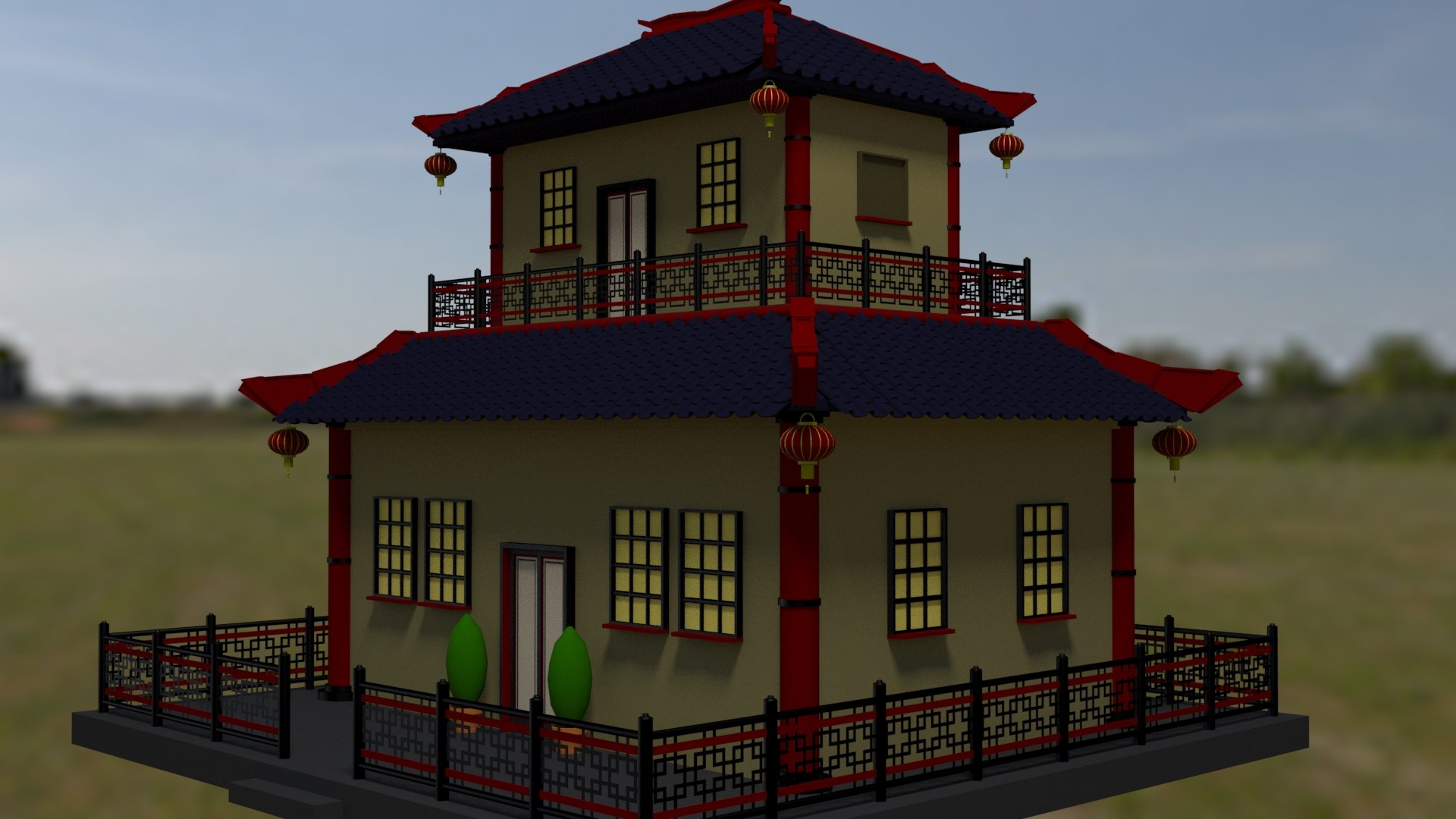 3D Chinese House - TurboSquid 1322596