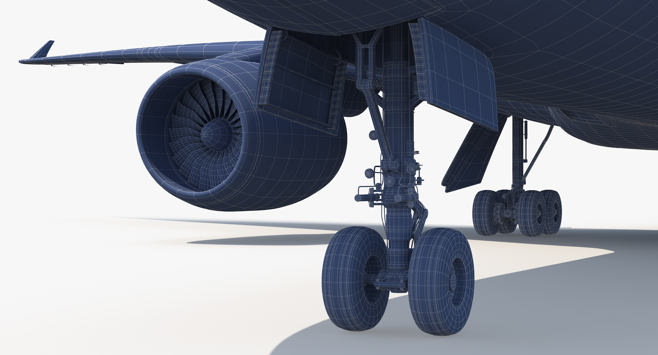 airliner plane airplane 3d model