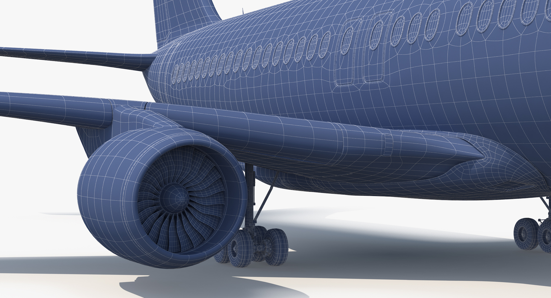 airliner plane airplane 3d model