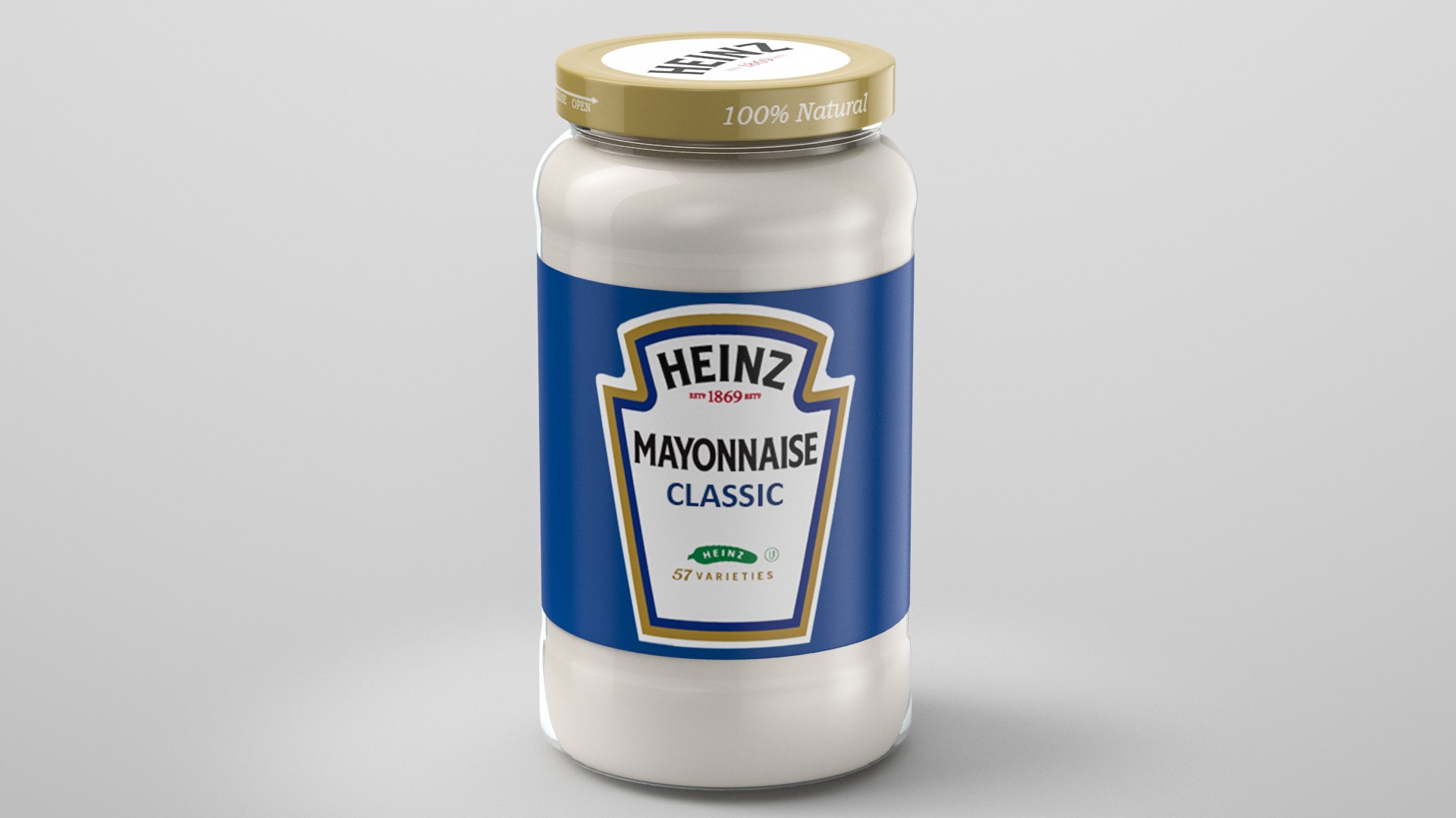 3D mayonnaise set jar model - TurboSquid 1613633