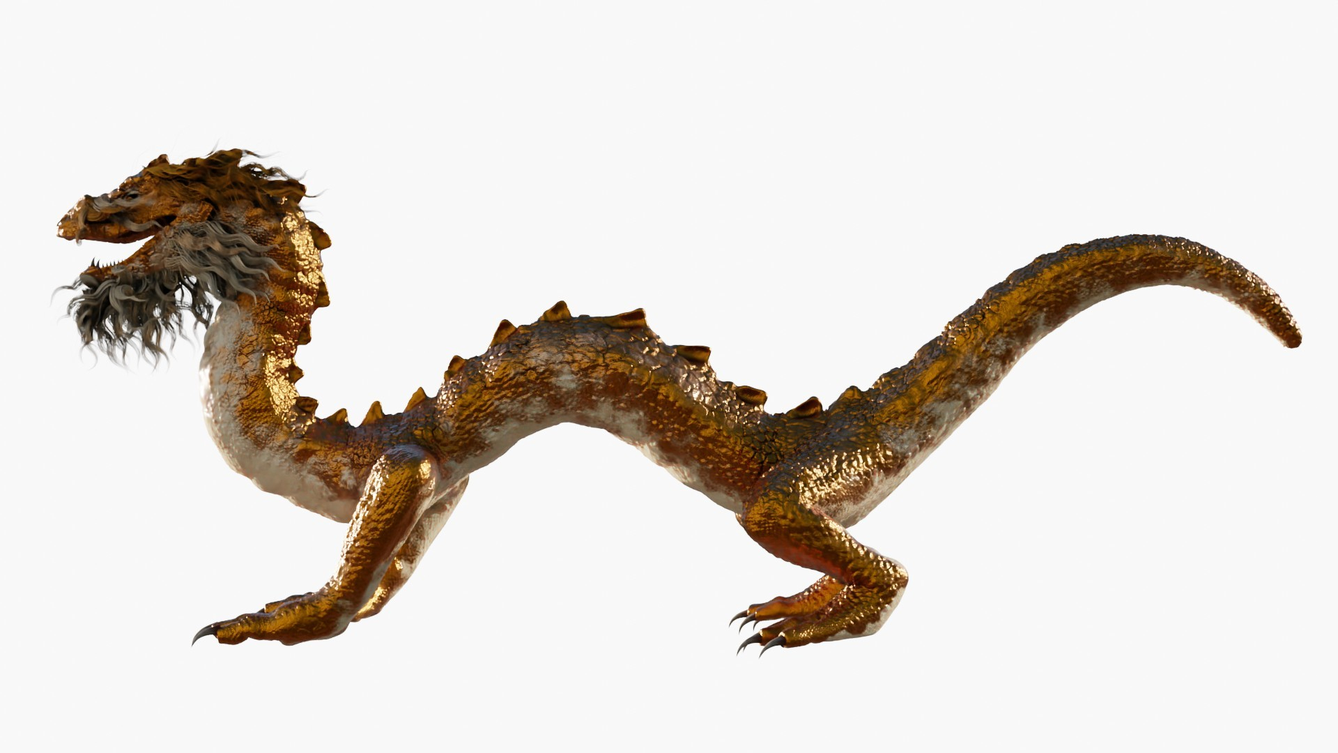 Eastern Style Dragon Statue 3D - TurboSquid 1804723