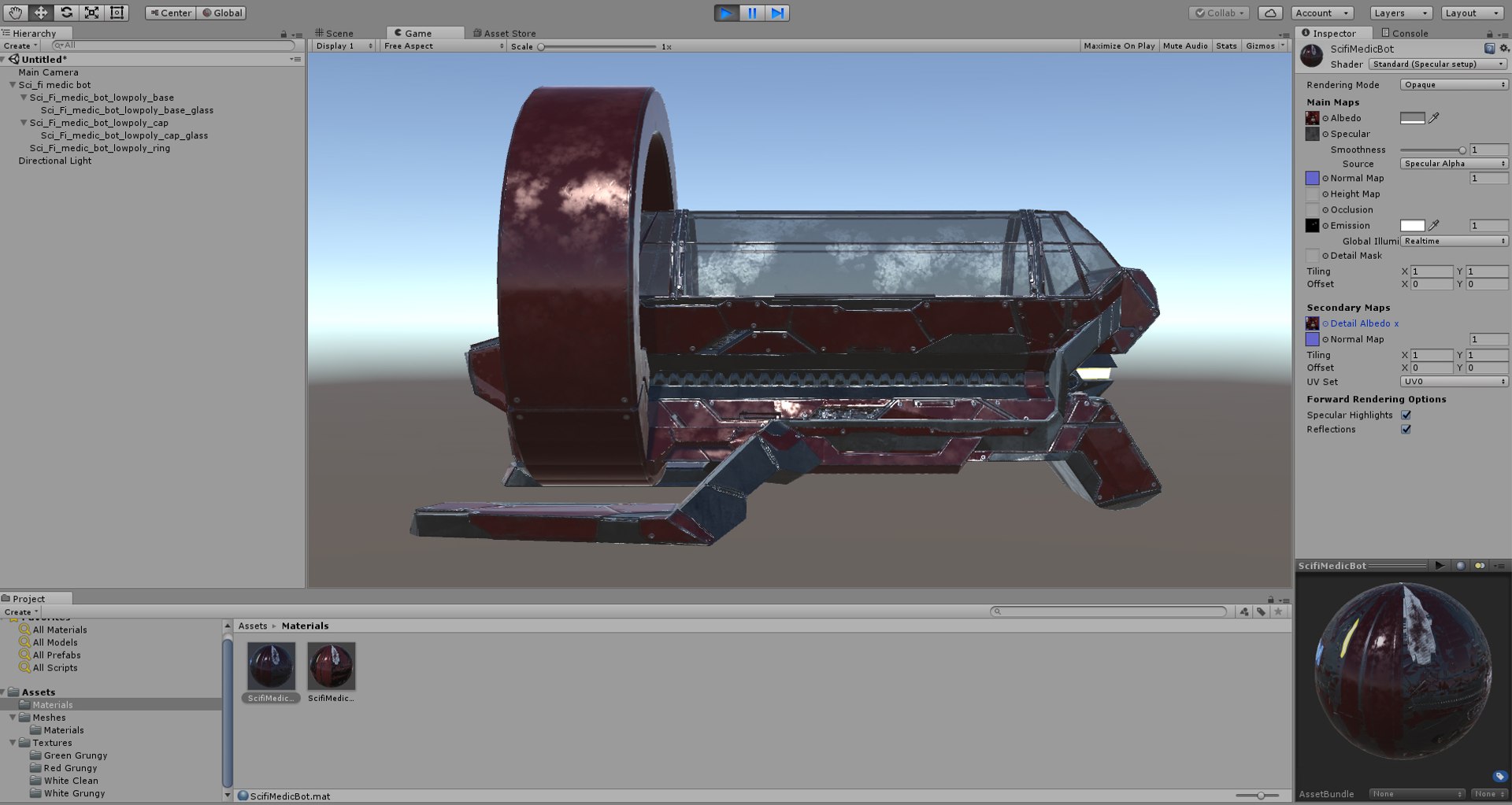 max sci fi medic bot