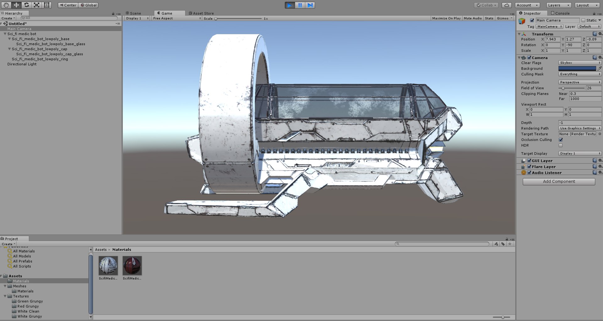 max sci fi medic bot