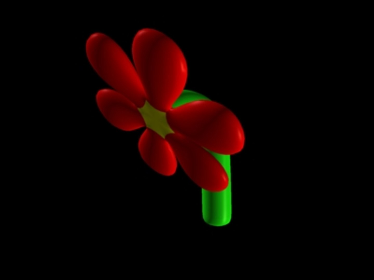 Free Atom Flower 3d Model