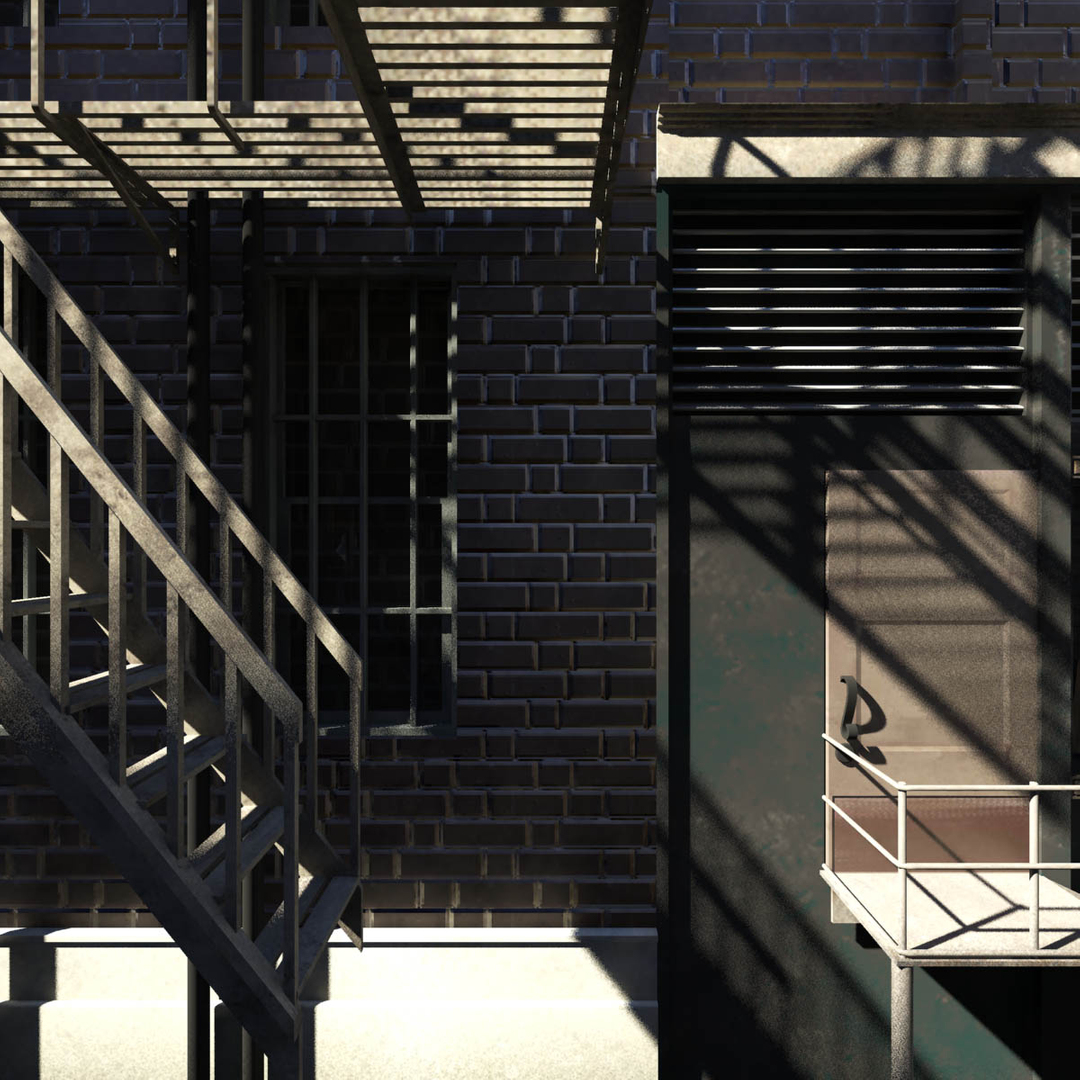 3d Model New York City Alley