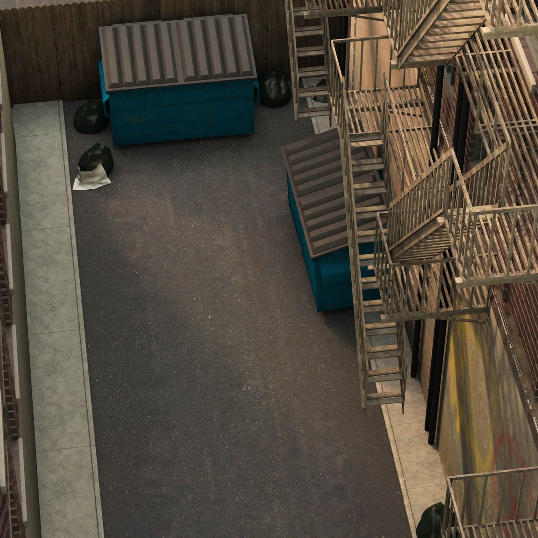 3d Model New York City Alley