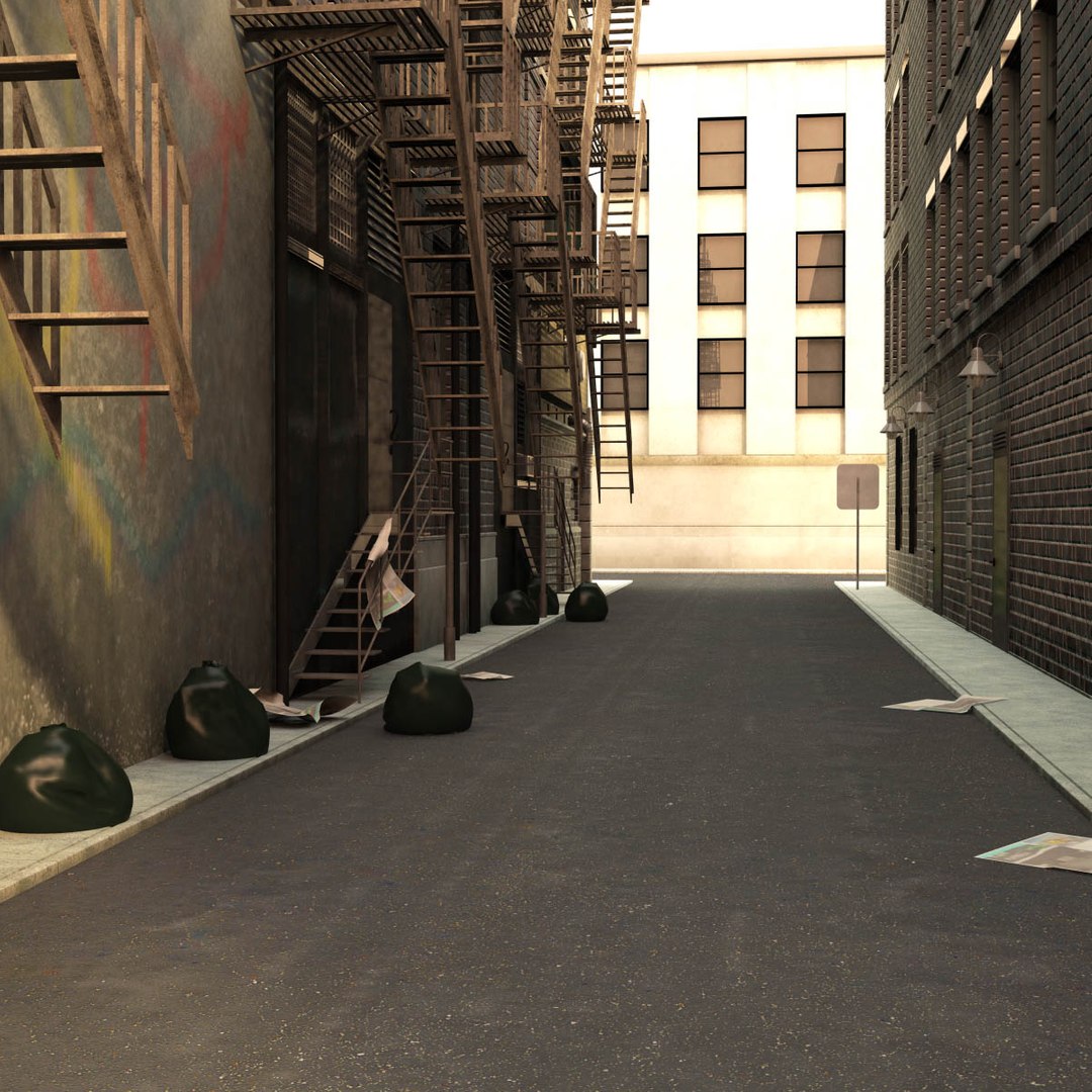 3d Model New York City Alley