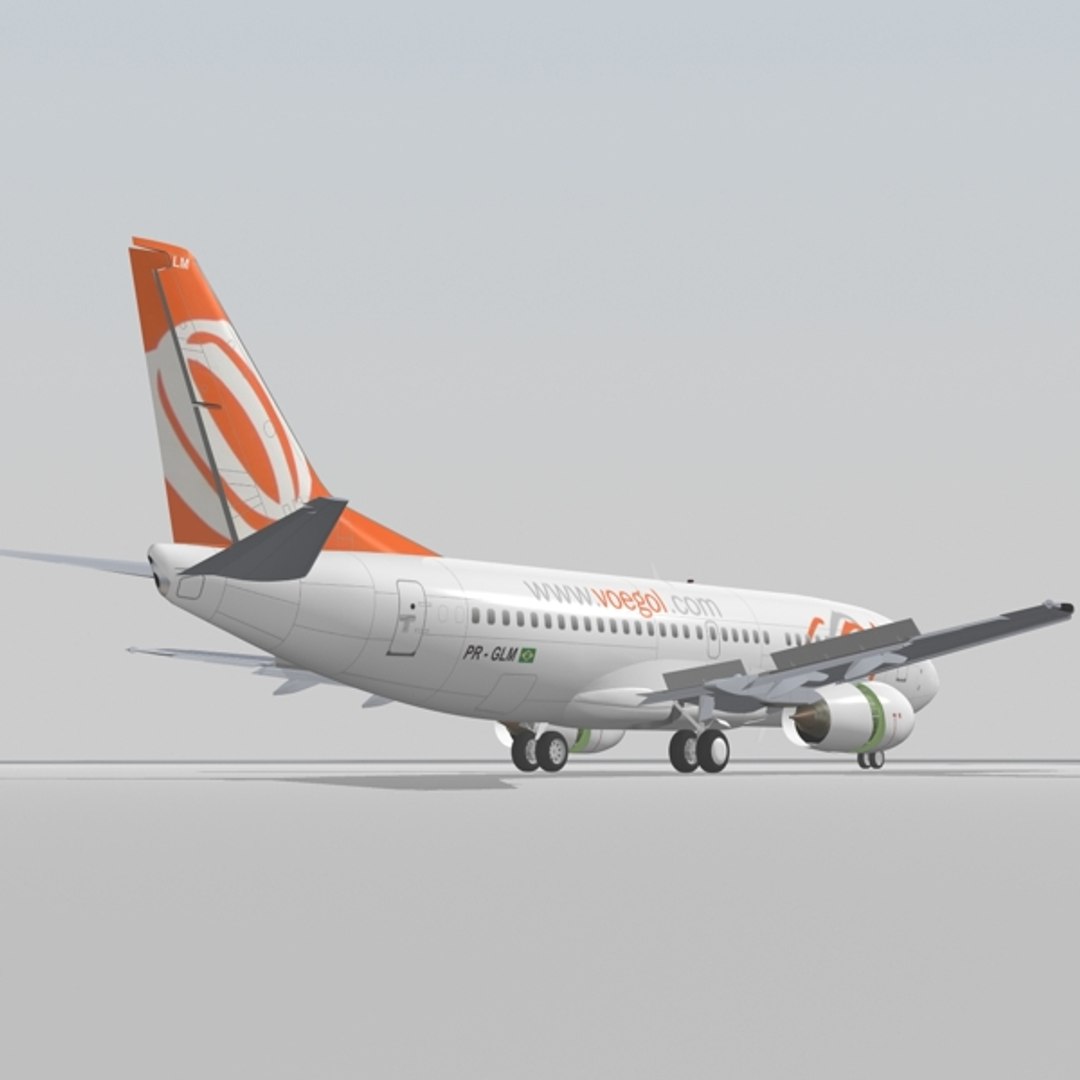 B 737-300 Gol 3d Model