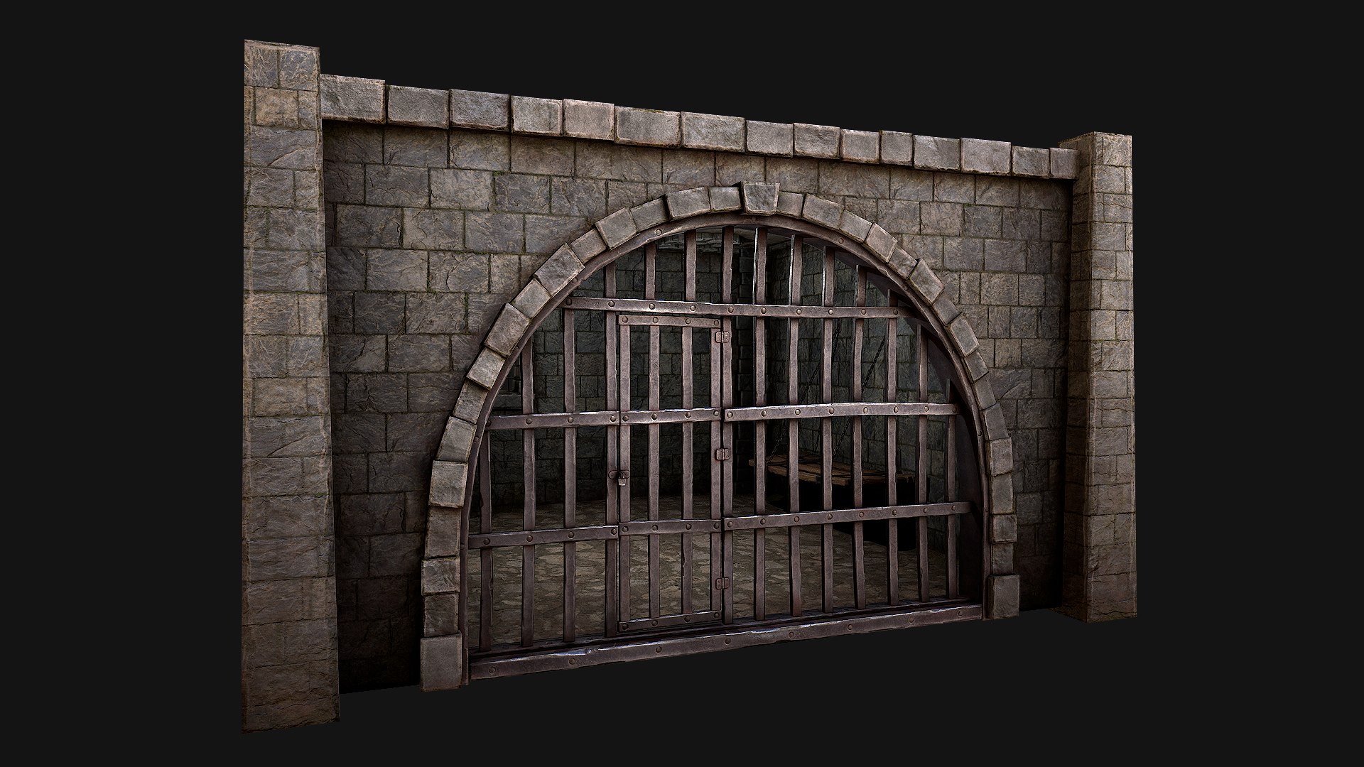 Medieval Dungeon Prison Set 3D - TurboSquid 2009033