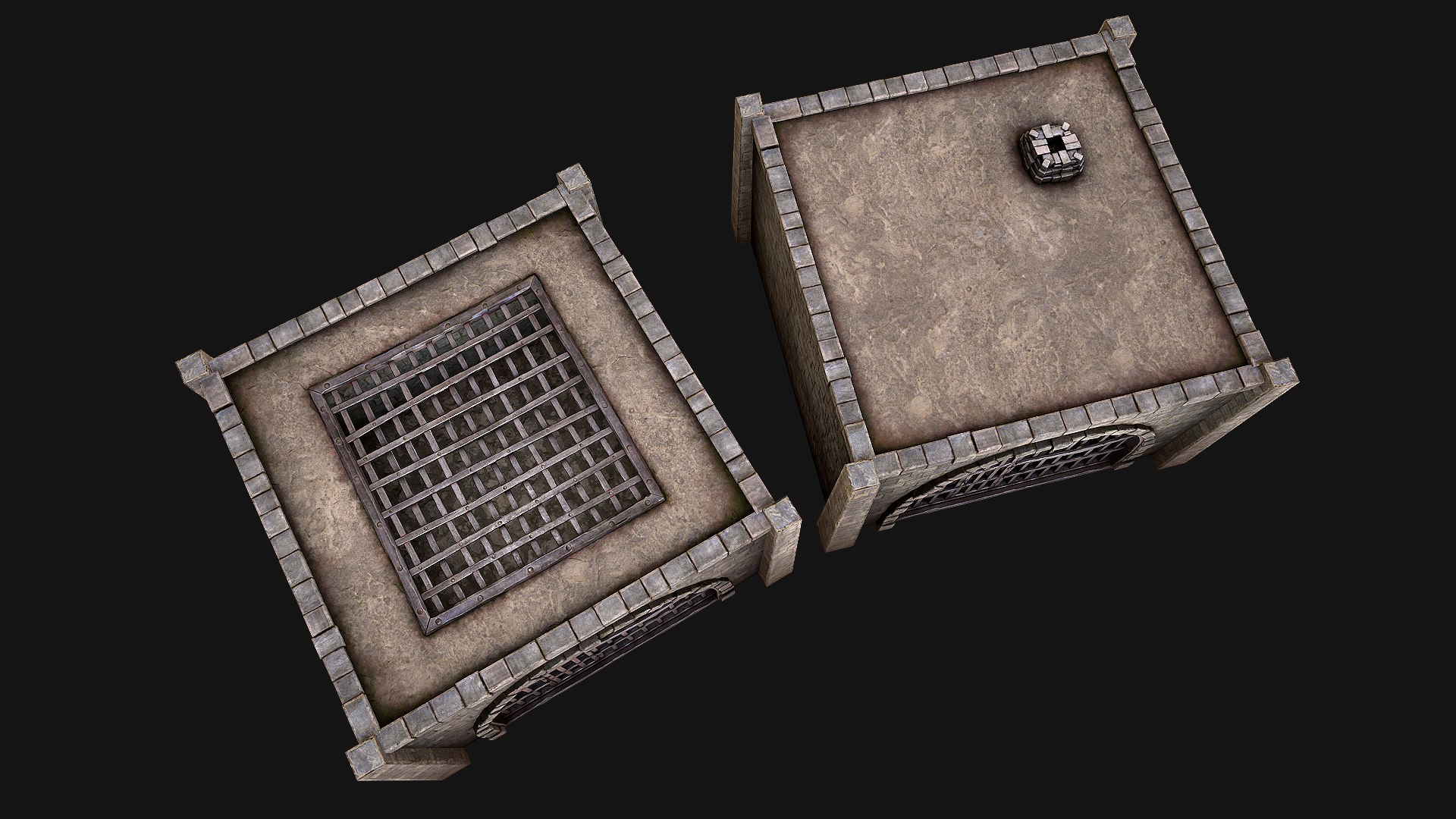 Medieval Dungeon Prison Set 3D - TurboSquid 2009033