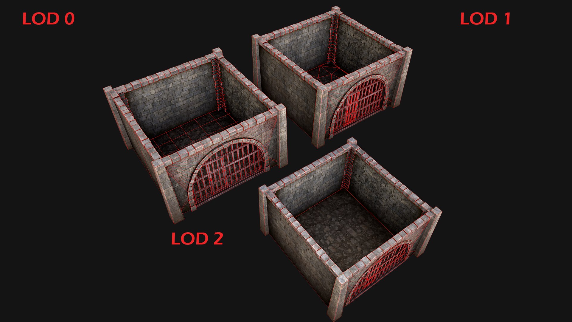 Medieval Dungeon Prison Set 3D - TurboSquid 2009033