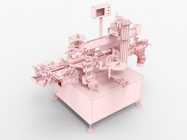 3D Automatic Labeling Machine - TurboSquid 1821985