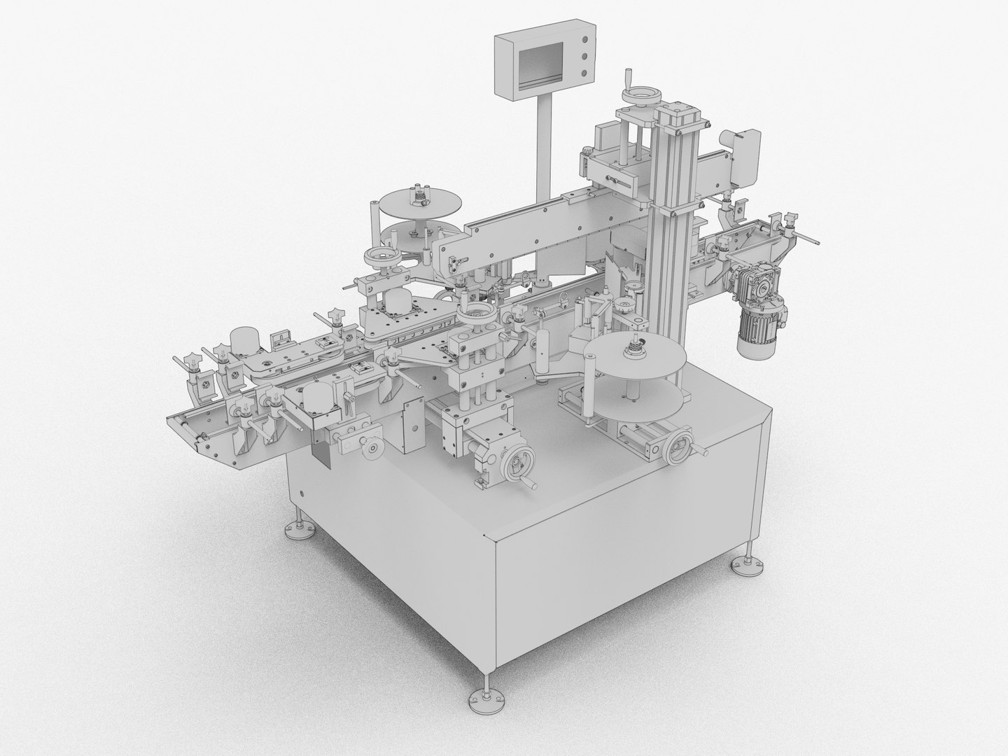 3D Automatic Labeling Machine - TurboSquid 1821985