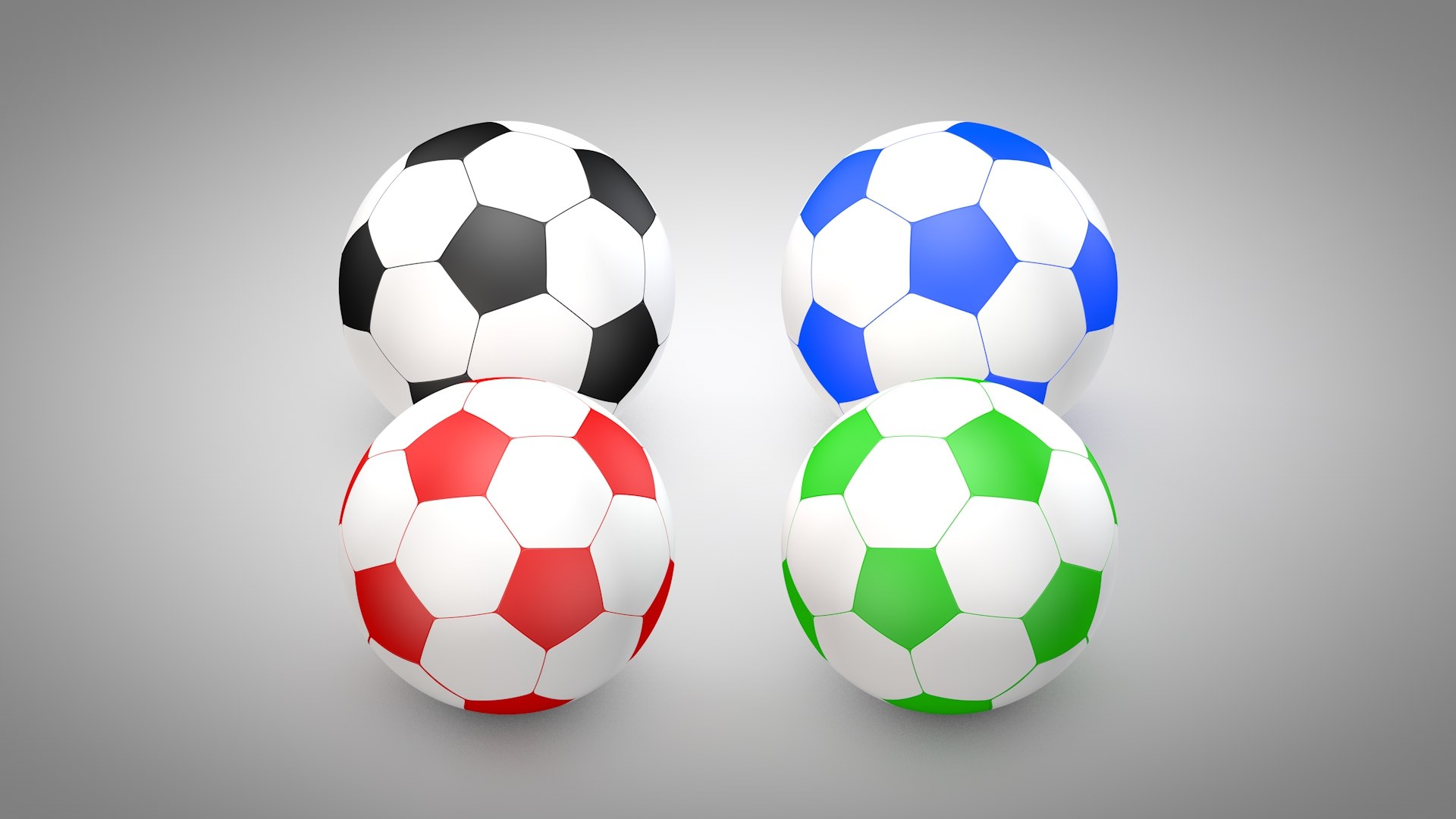 Football - Soccer Balls Type 2 3D - TurboSquid 1995735