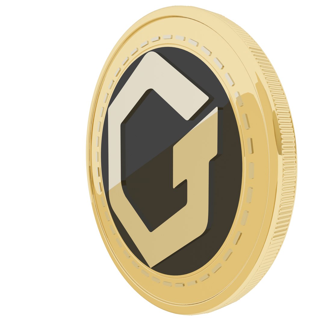 3D Gatechain Token Cryptocurrency Gold Coin - TurboSquid 1856521