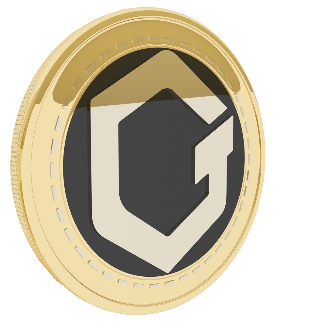 3D Gatechain Token Cryptocurrency Gold Coin - TurboSquid 1856521