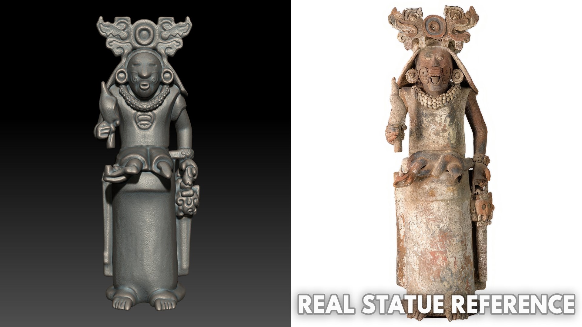 Ancient Mayan Statue Collection 241227 3D Model - TurboSquid 2330855
