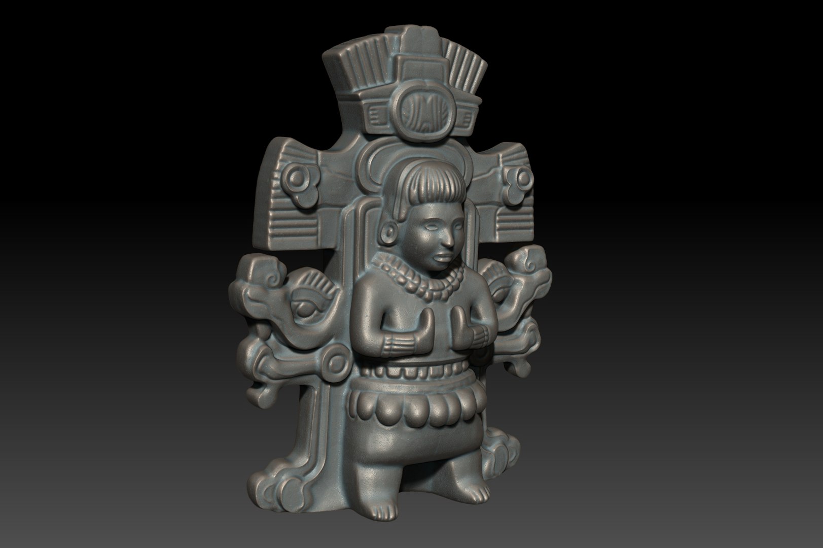 Ancient Mayan Statue Collection 241227 3D Model - TurboSquid 2330855