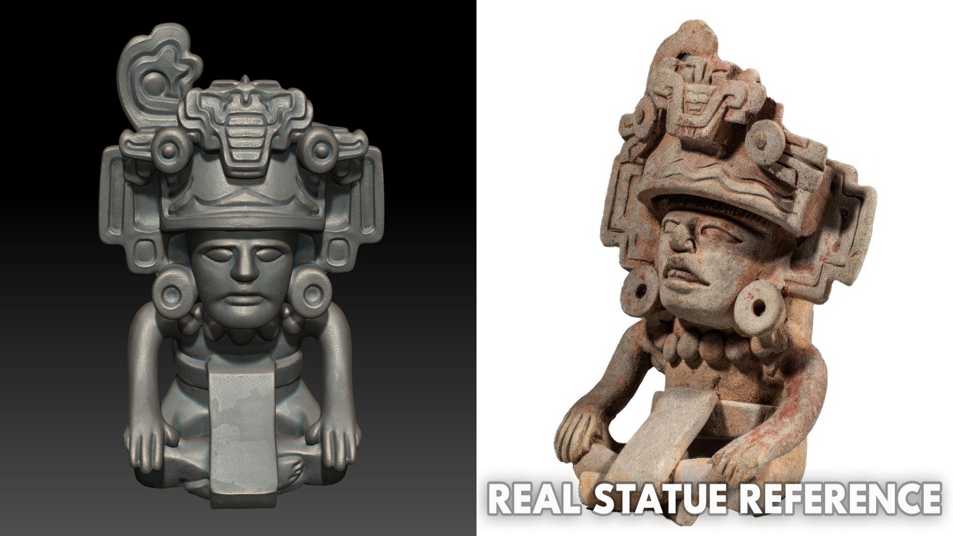 Ancient Mayan Statue Collection 241227 3D Model - TurboSquid 2330855