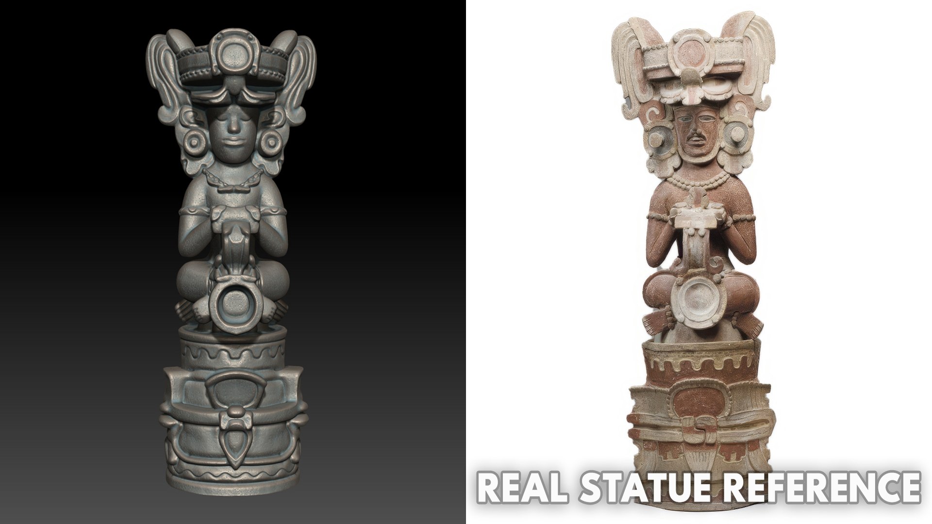 Ancient Mayan Statue Collection 241227 3D Model - TurboSquid 2330855