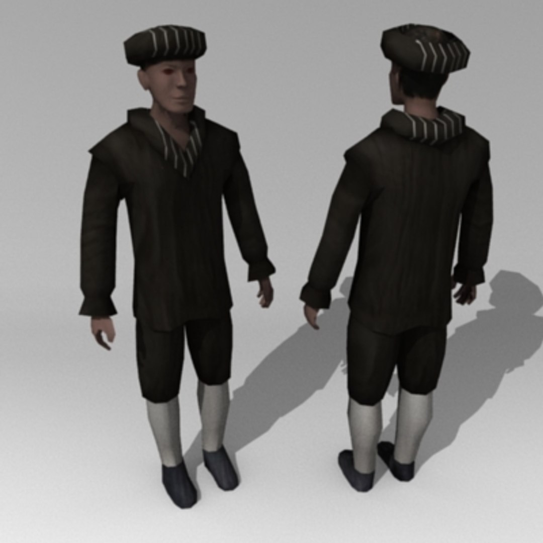 Medieval Human Characters 3d Model