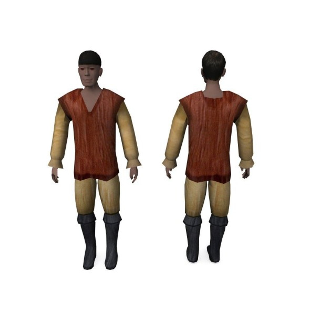 Medieval Human Characters 3d Model