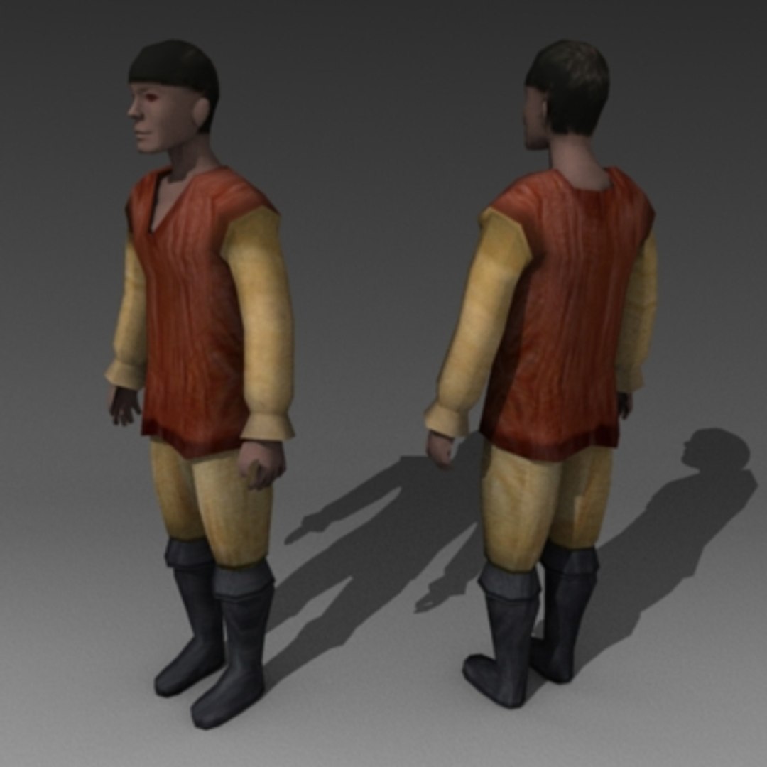 Medieval Human Characters 3d Model