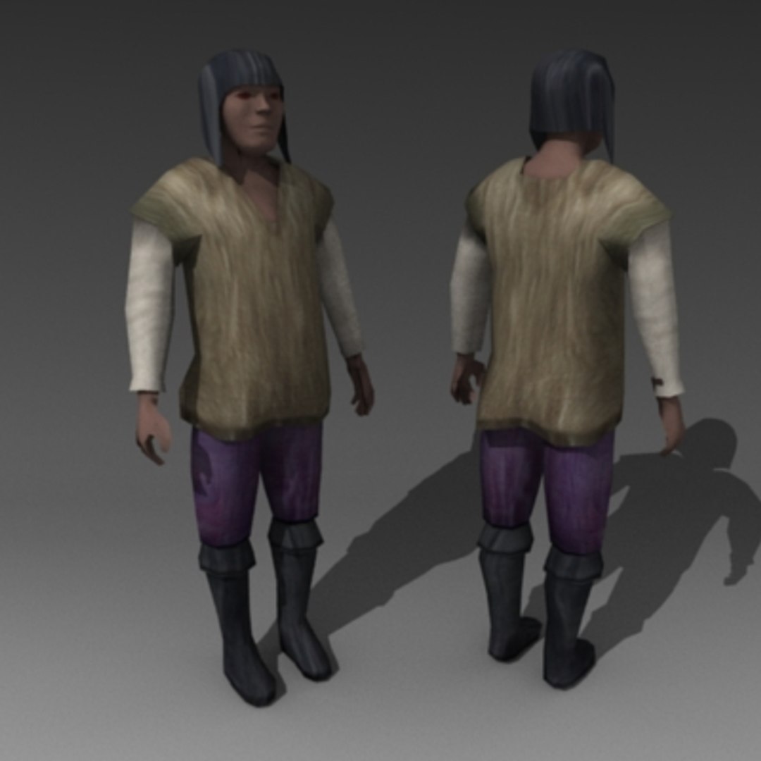 Medieval Human Characters 3d Model