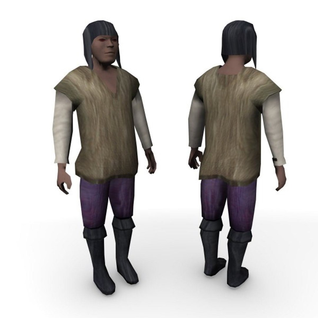 Medieval Human Characters 3d Model