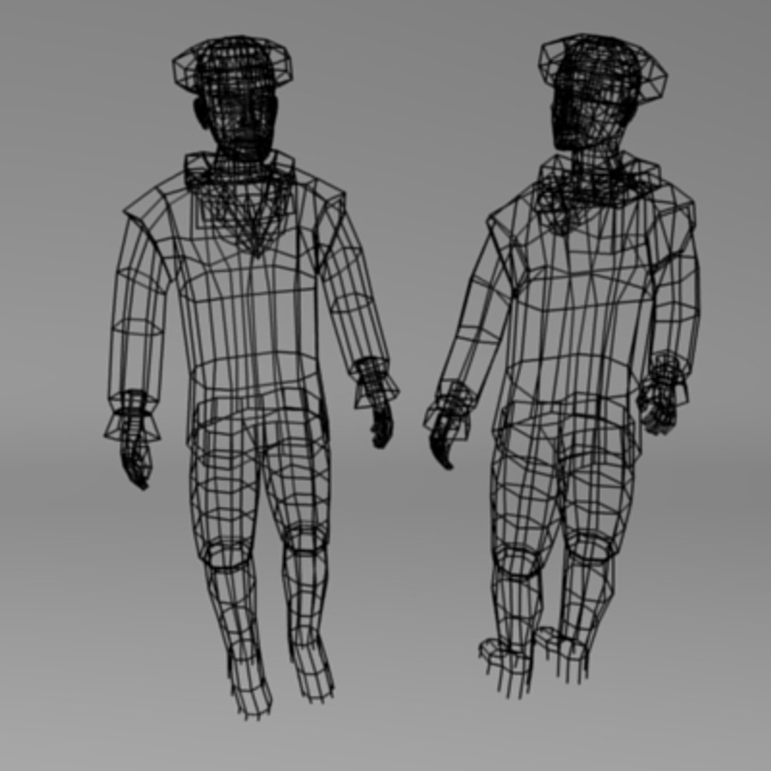 Medieval Human Characters 3d Model