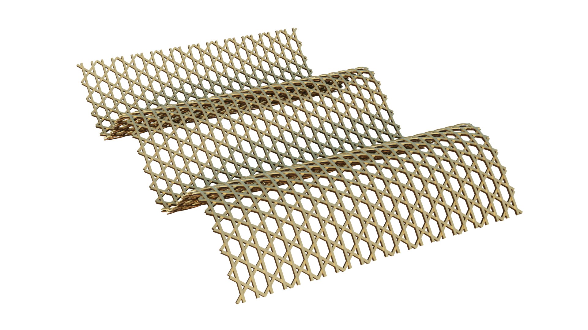 Layered Beams Waves Structure 3D Model - TurboSquid 2162541