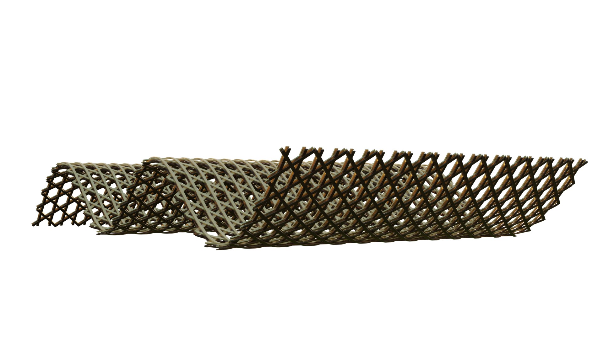 Layered Beams Waves Structure 3D Model - TurboSquid 2162541