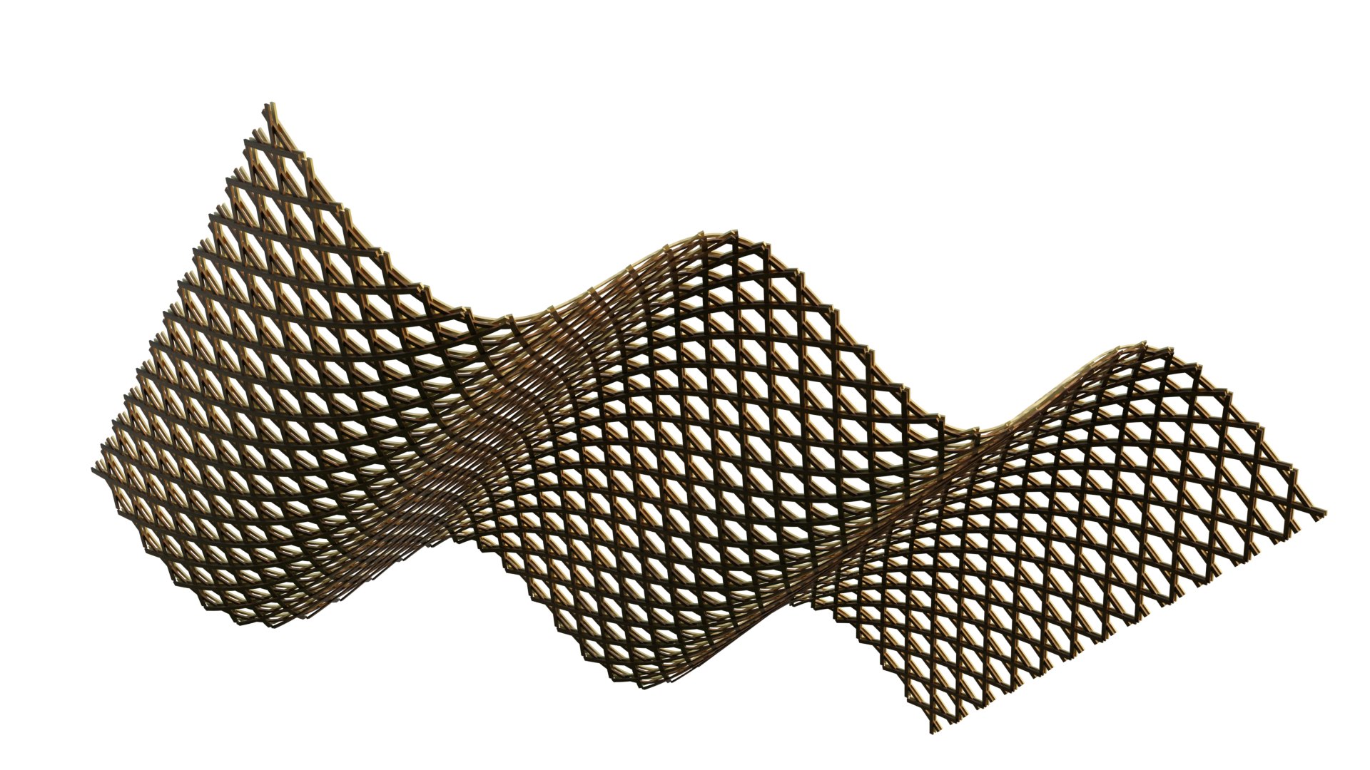 Layered Beams Waves Structure 3D Model - TurboSquid 2162541