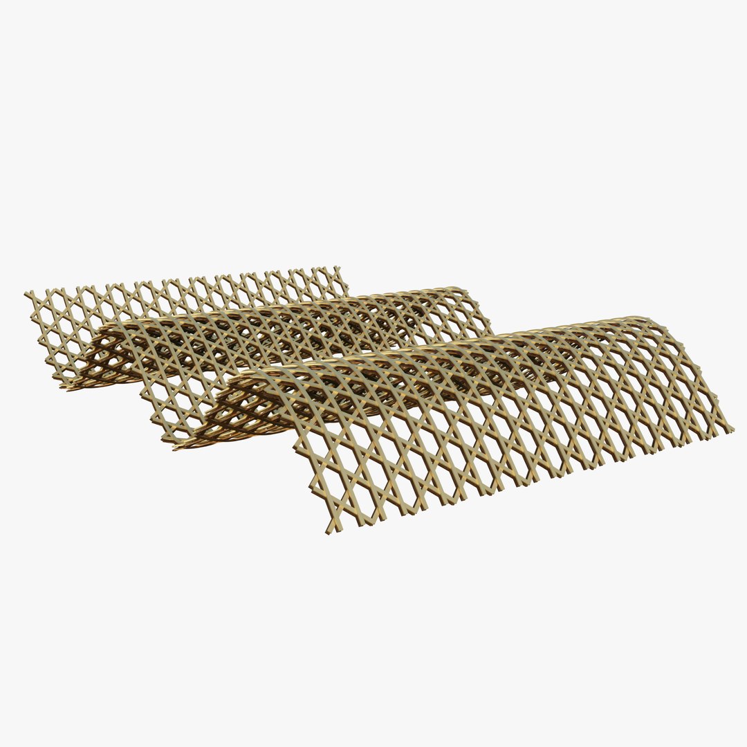 Layered Beams Waves Structure 3D model - TurboSquid 2162541