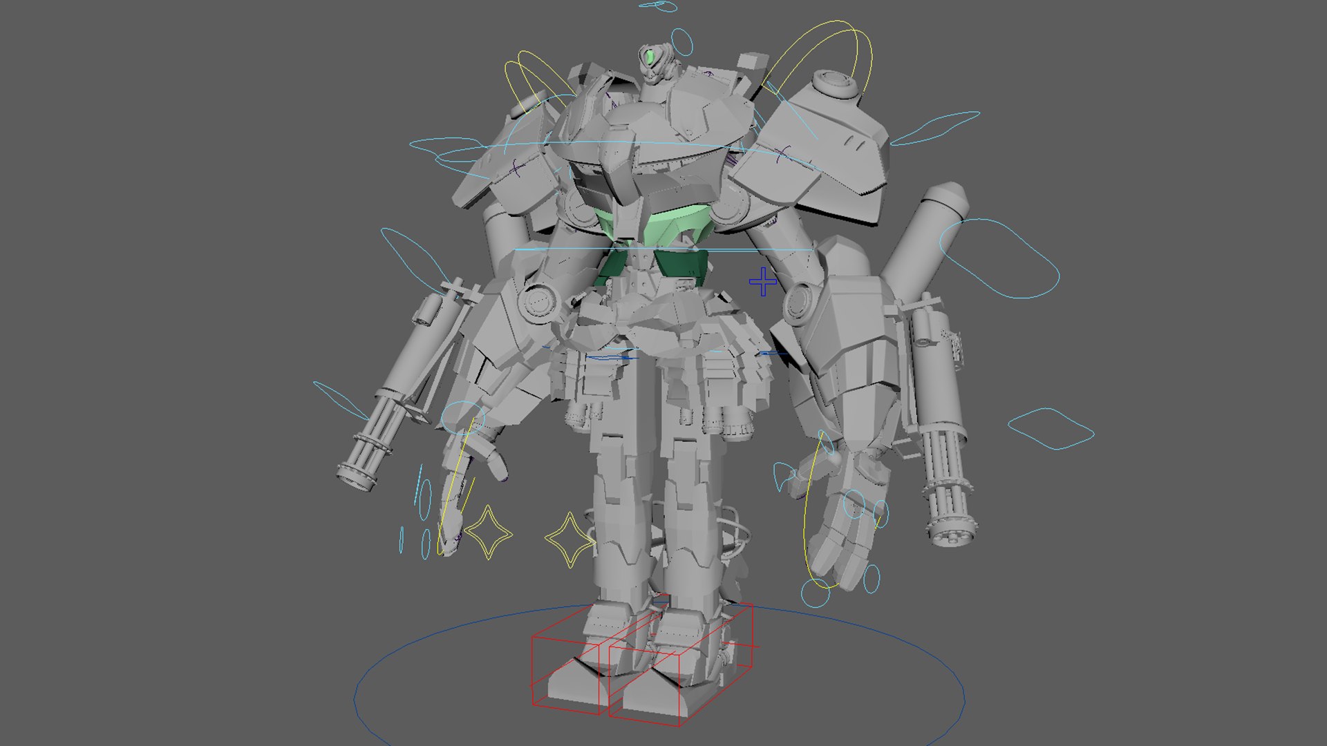 3D Fully Rigged Robot Model - TurboSquid 1960751