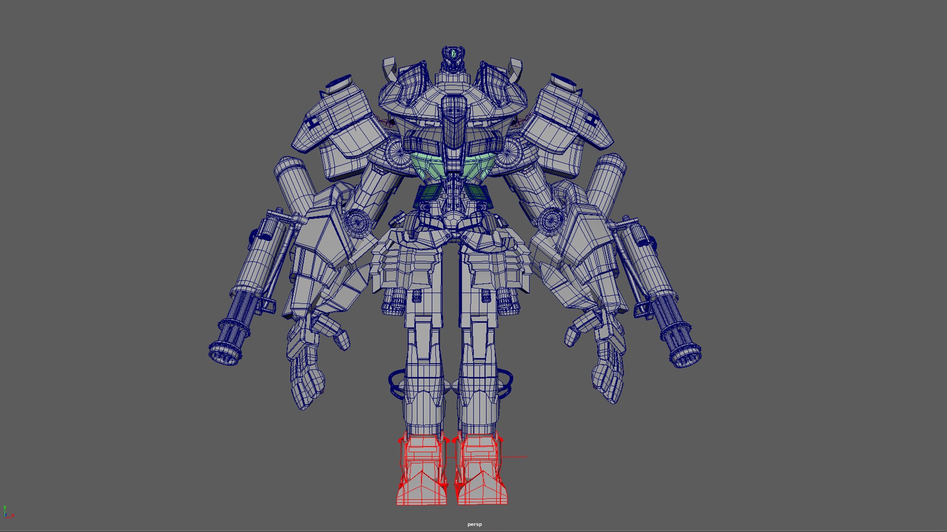 3D Fully Rigged Robot Model - TurboSquid 1960751