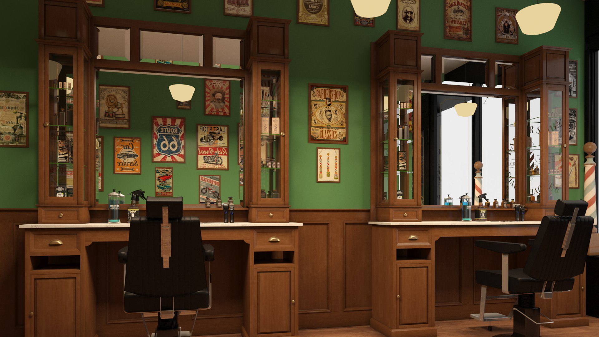 Barber Shop 3D Model - TurboSquid 2305973