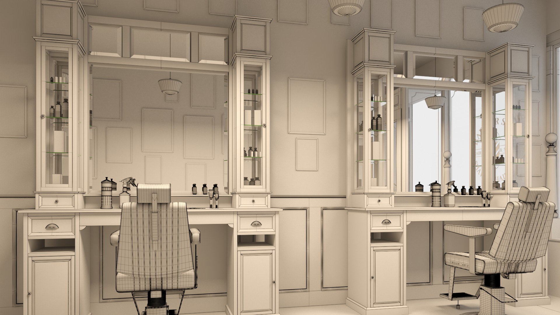 Barber Shop 3D Model - TurboSquid 2305973