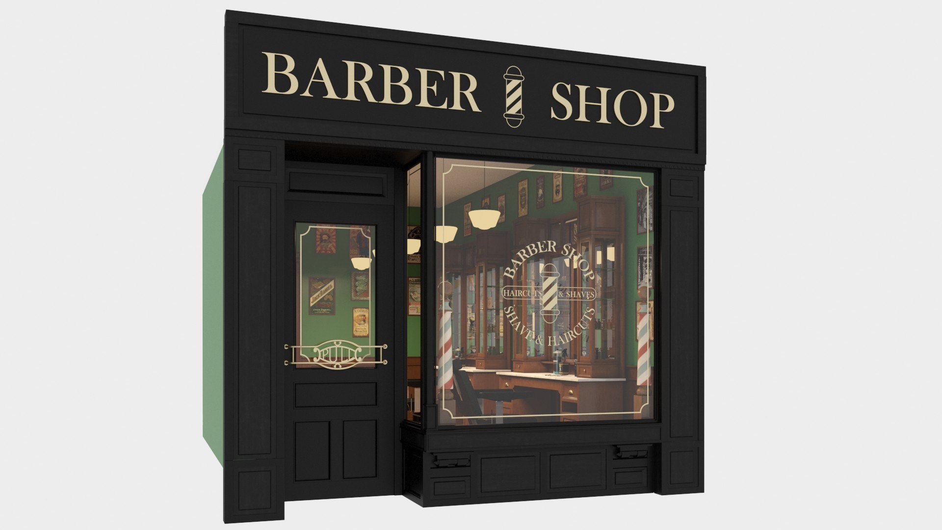 Barber Shop 3D Model - TurboSquid 2305973